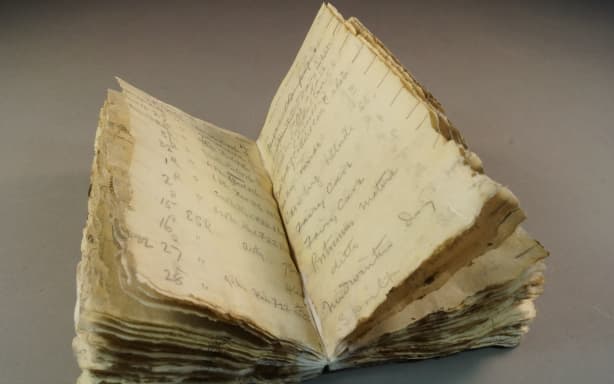 Restored notebook goes home | RNZ