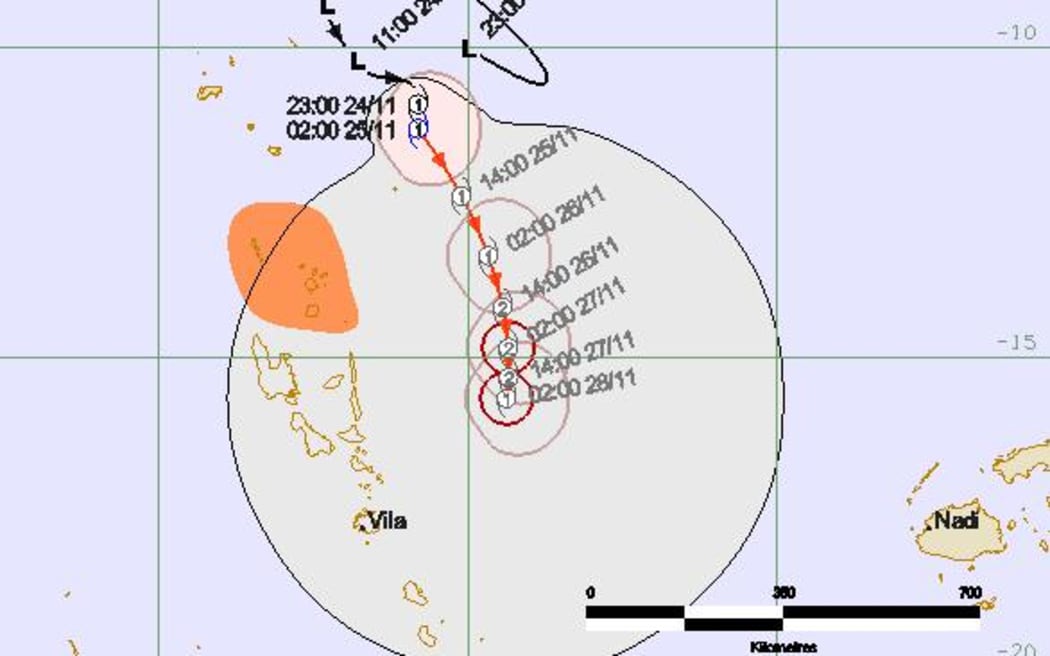 Cyclone Rita to pass east of Vanuatu | RNZ News
