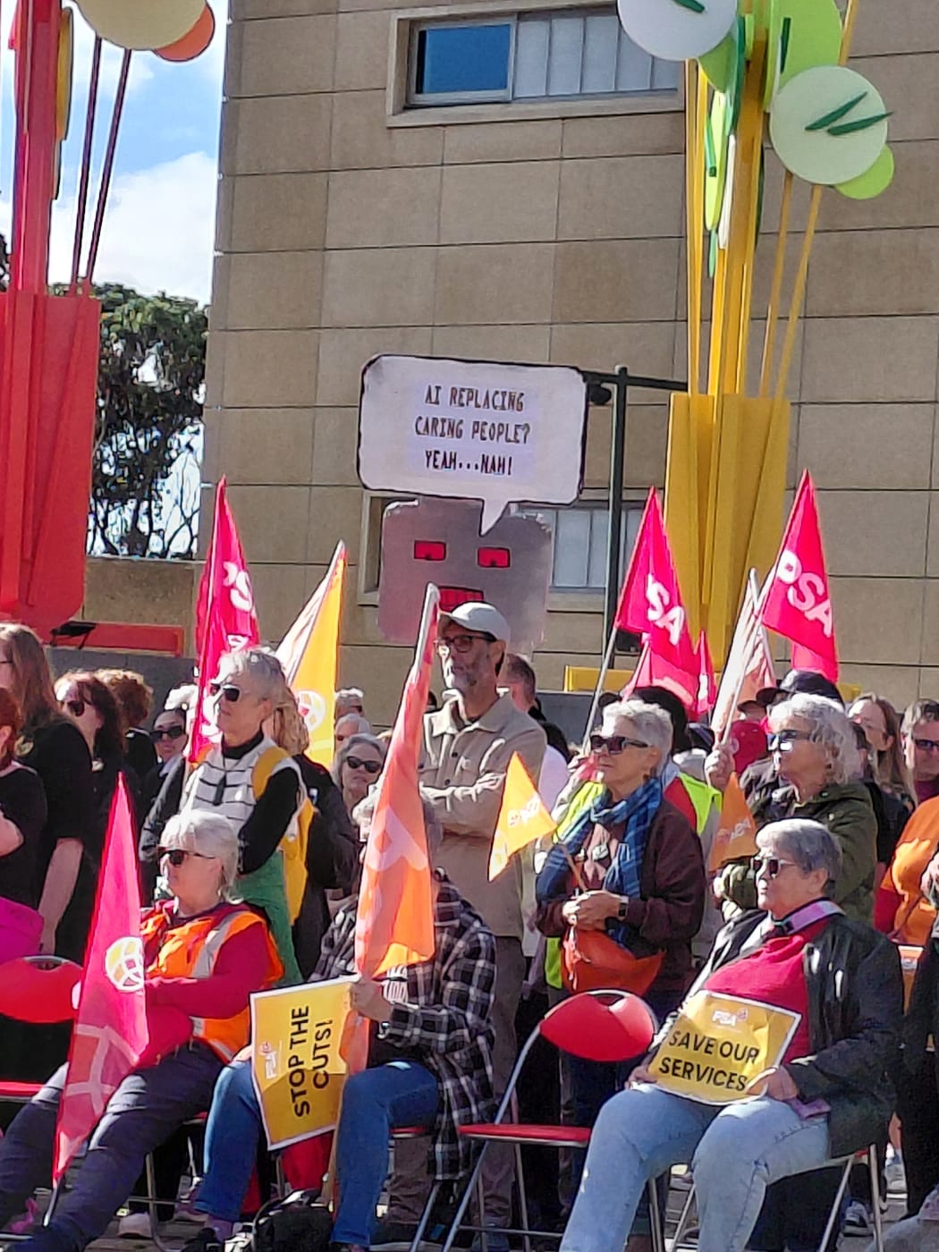 Hundreds gather in Wellington for PSA protest against proposed public ...