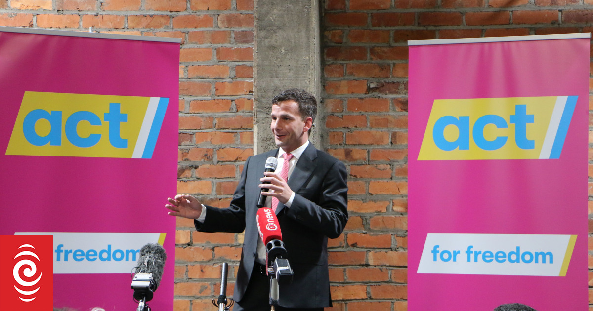 ACT Party re-launches itself with 'act for freedom' slogan | RNZ News