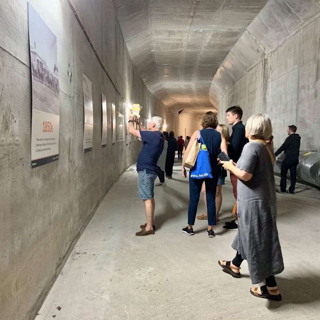 Thousands walk through City Rail Link tunnel in Auckland | RNZ News