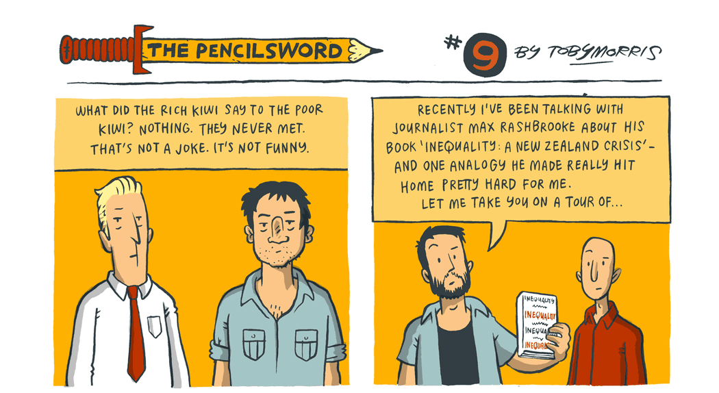 The Pencilsword: Inequality Tower | RNZ News