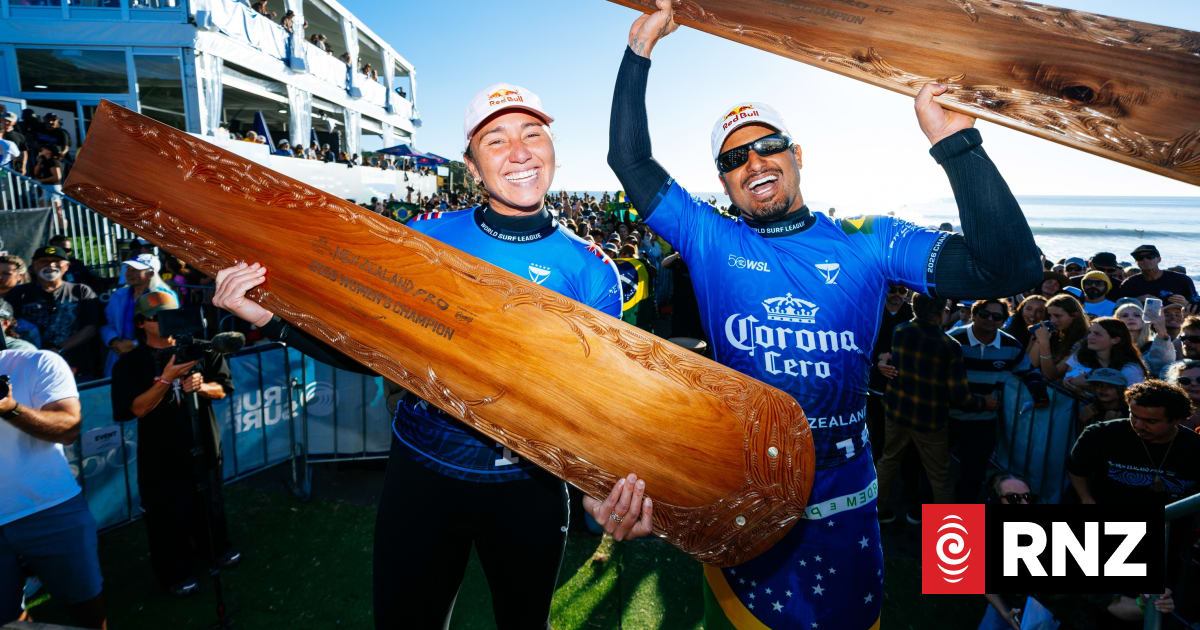 Surfing: Carissa Moore and Italo Ferreira win New Zealand Pro at Raglan ...