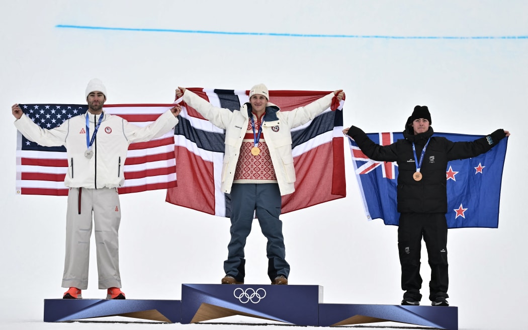 Watch: Luca Harrington claims bronze in men's freeski slopestyle at ...