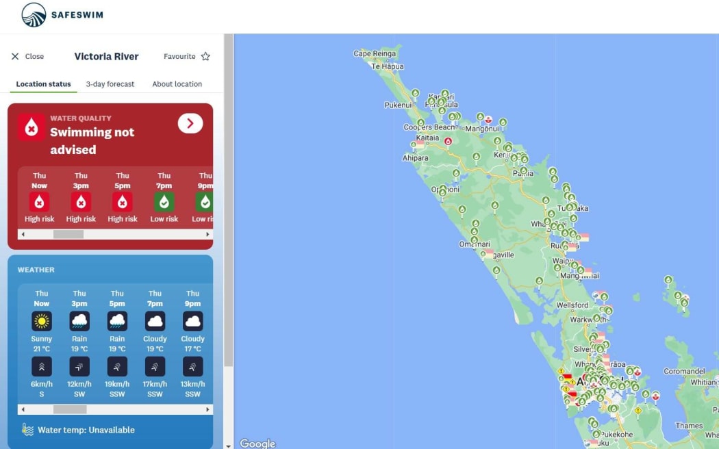 Real-time updates launched for Northland beach water quality | RNZ News