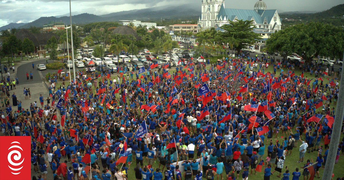 In photos: Toa Samoa supporters flood the streets of Apia ahead of the ...