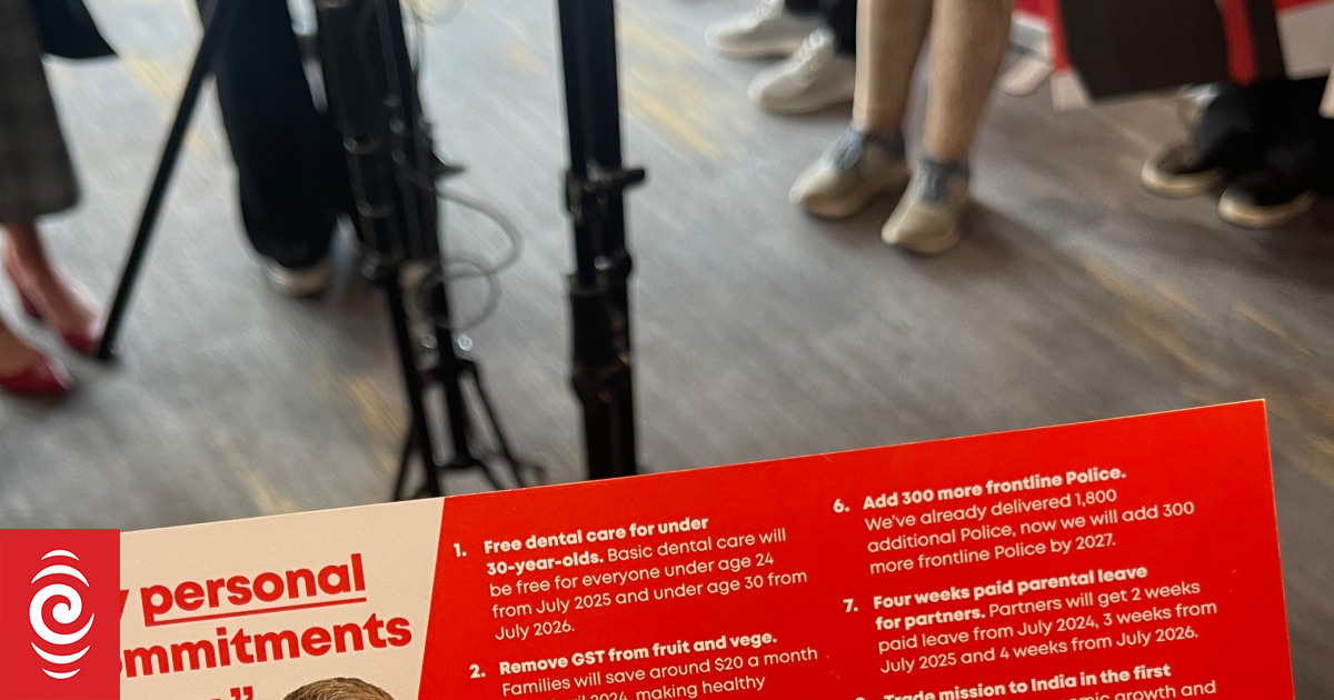 Labour launches pledge card with nine election policy promises | RNZ News
