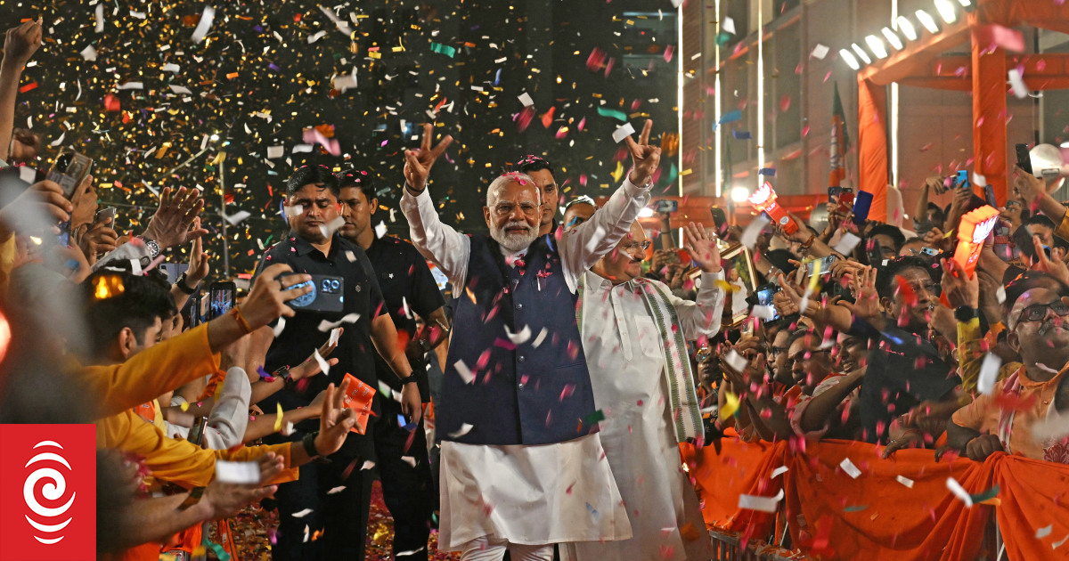 India's Narendra Modi set to win historic third term but with ...