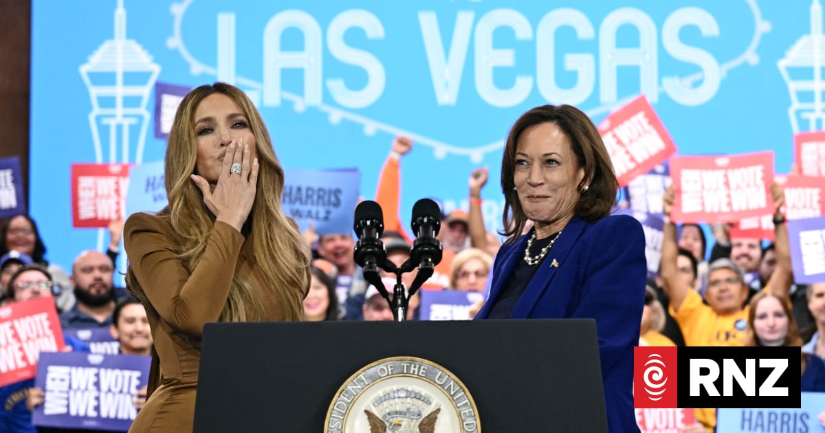 US election live: Harris takes stage with J Lo, vows to 'restore ...