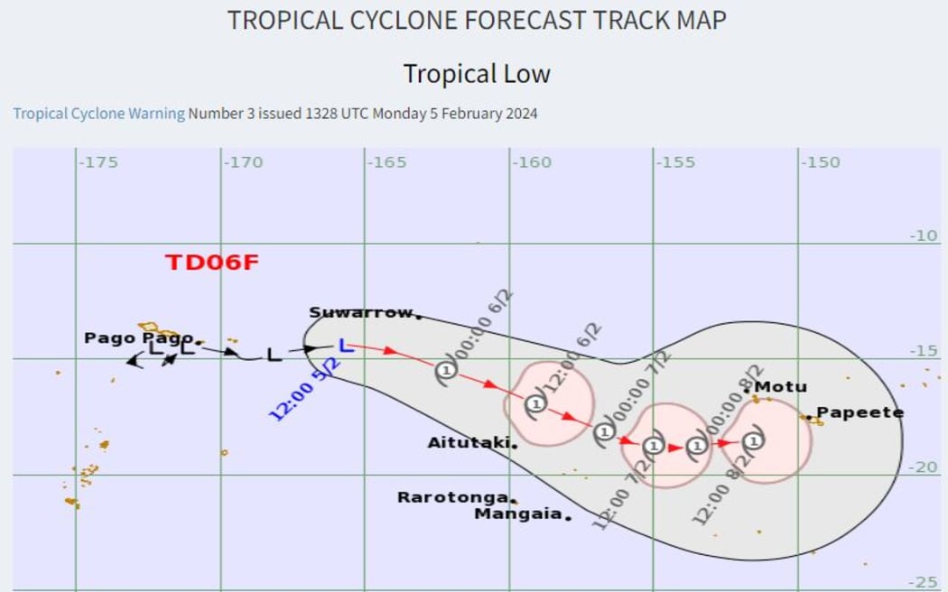 Tropical cyclone alert for Southern Cook Islands | RNZ News