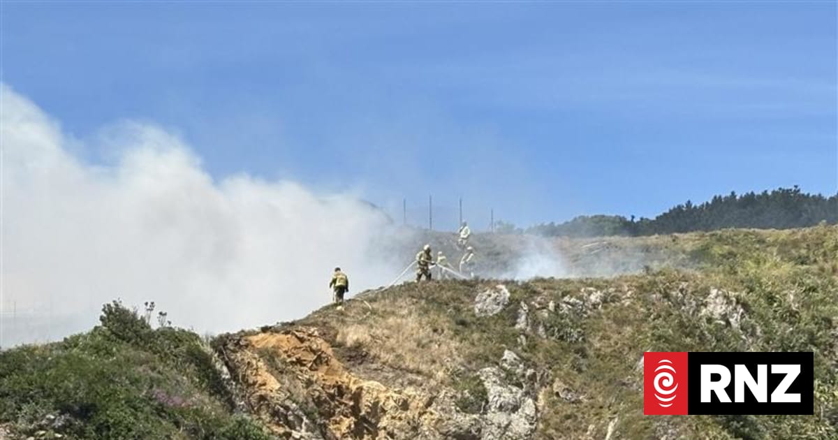 Fire sends smoke billowing near Wellington Airport | RNZ
