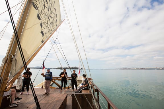 Aboard the waka hourua Haunui | A Gallery from News | RNZ