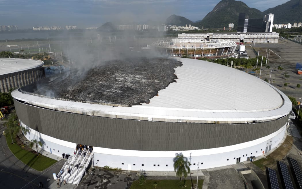 Fire at Rio Olympic Park velodrome brought under control, no injuries ...