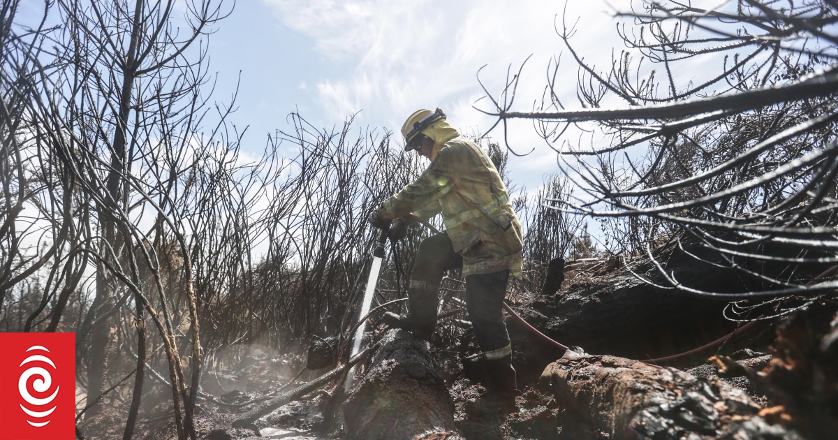 Port Hills fire burns into sixth day | RNZ