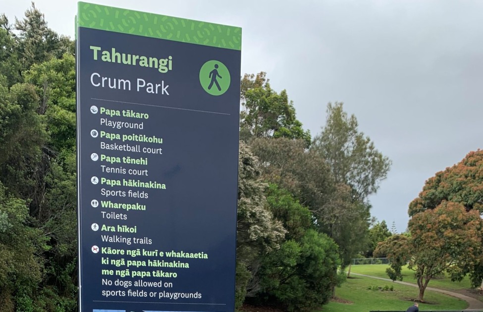 Auckland park first to get bilingual signage in effort to celebrate te ...