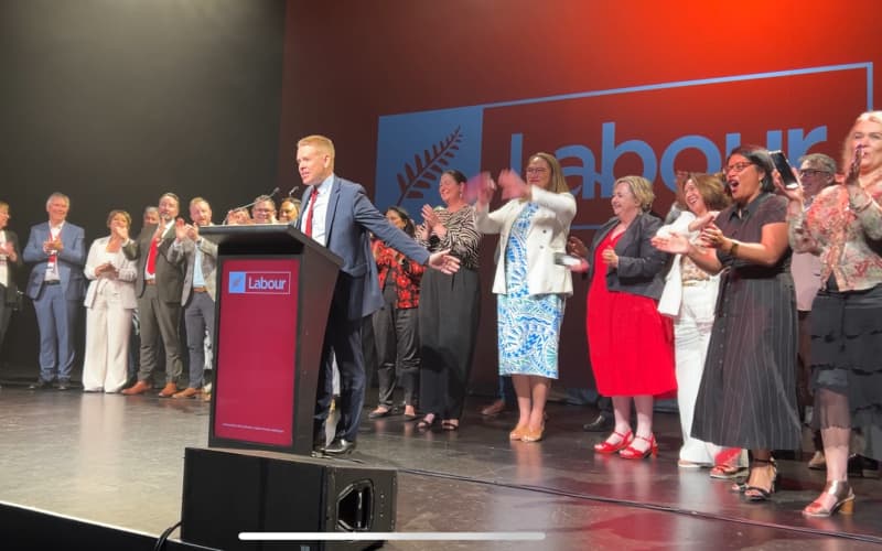 Labour leader Chris Hipkins speaks at party's annual conference | RNZ