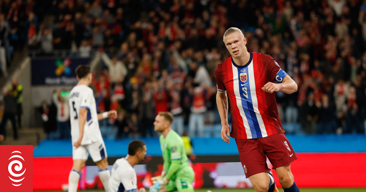 Norway sweep Israel aside 5-0 as Haaland scores hat-trick | RNZ News