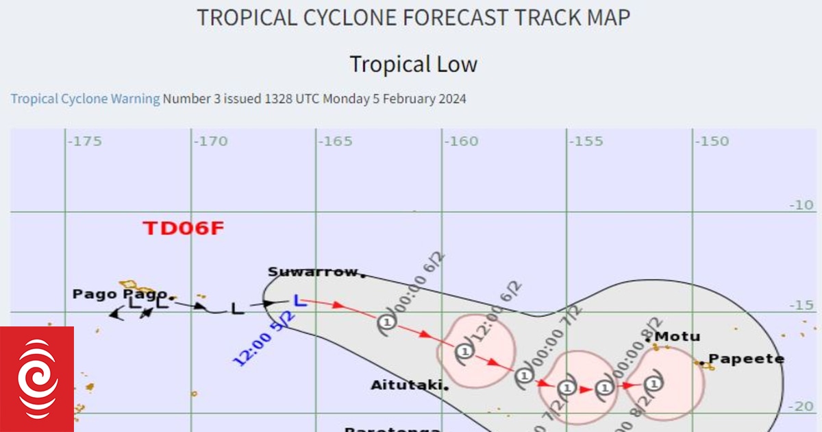 Tropical cyclone alert for Southern Cook Islands | RNZ News