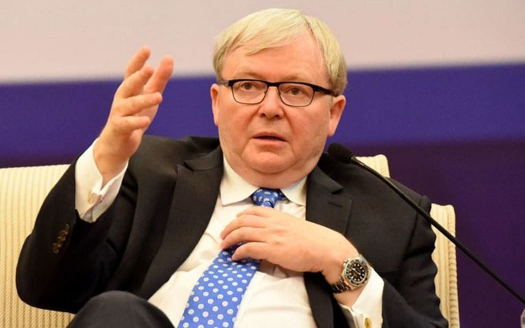 Warning not to back 'unstable' Rudd for UN top job | RNZ News