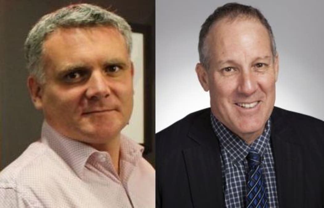 Political commentators Stephen Mills and Matthew Hooton | RNZ