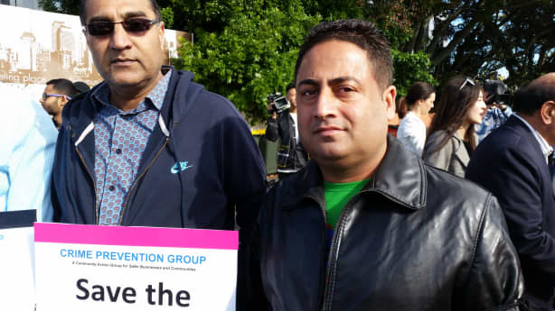 Dairy owners' march against violent crime draws hundreds | RNZ
