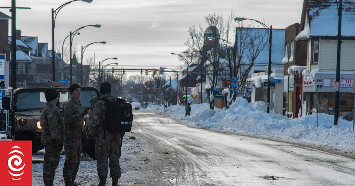 Troops check for more victims as Buffalo blizzard thaw begins | RNZ News