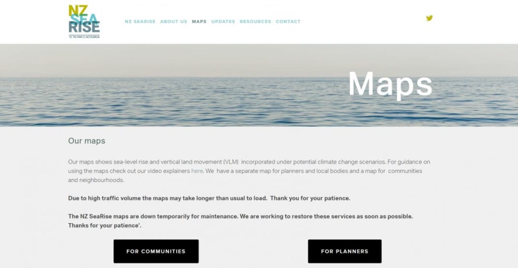Cyber attack hits website showing projected sea level rise | RNZ News