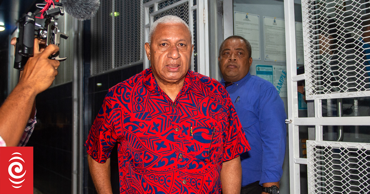 Former Fiji PM Frank Bainimarama in police custody | RNZ