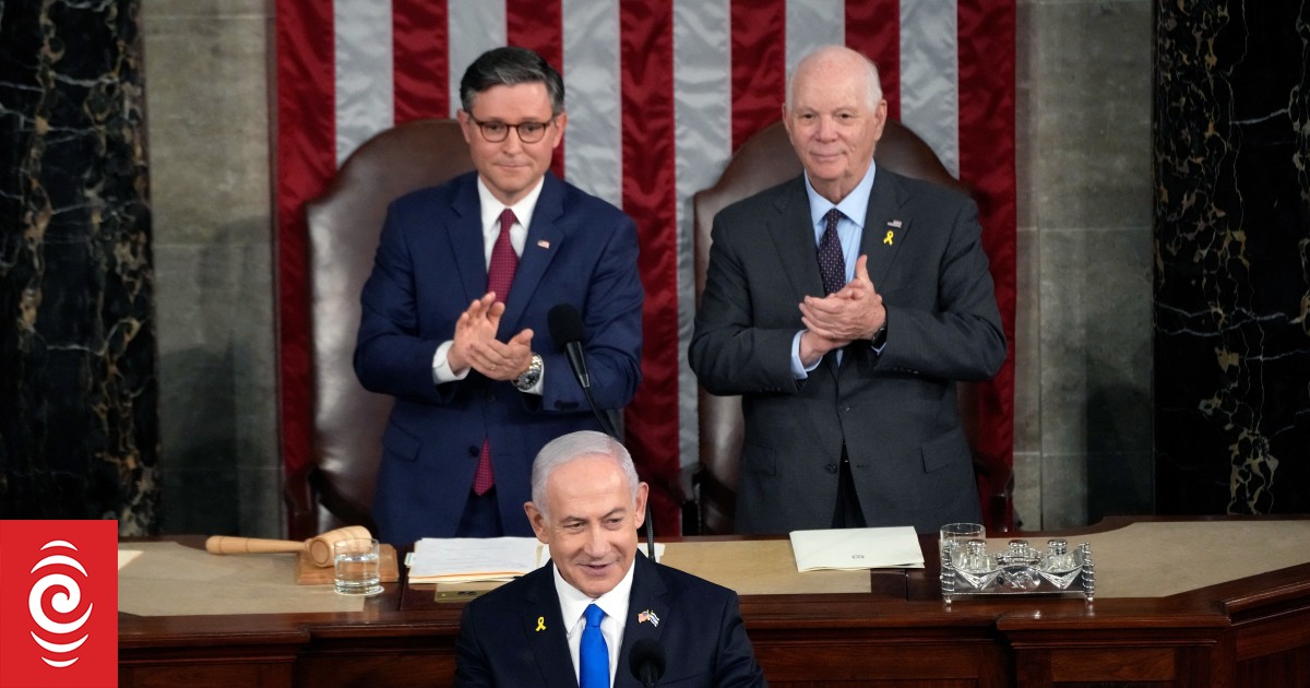 Benjamin Netanyahu speech draws protests to the US Capitol | RNZ News