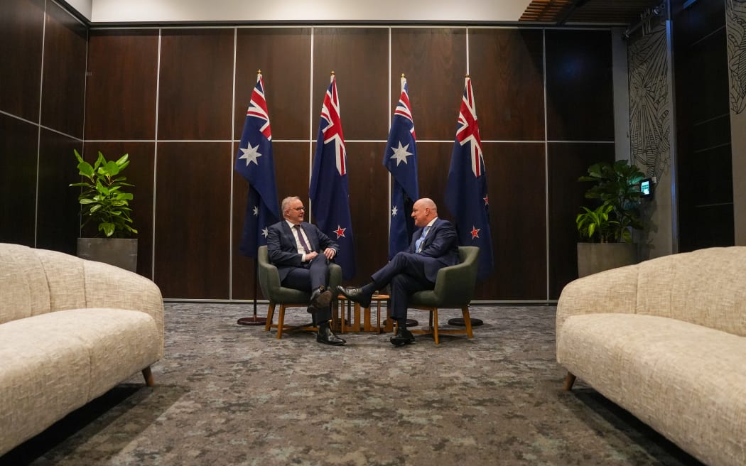 Watch: Christopher Luxon, Australian PM Anthony Albanese speak to media ...