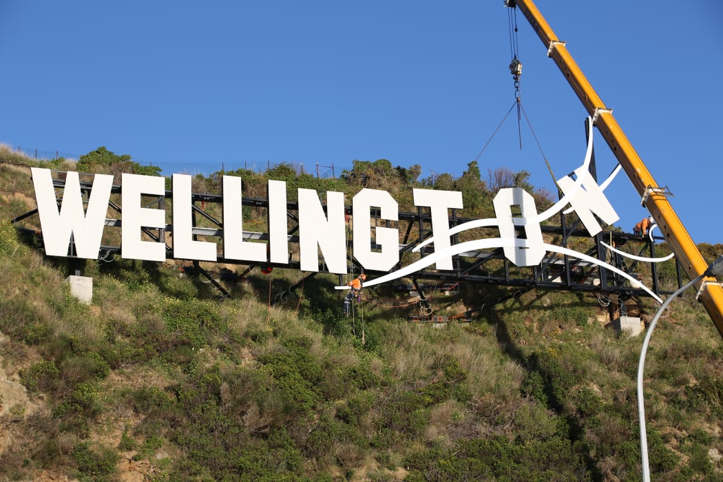 Wellington finally gets its new welcoming sign | RNZ News