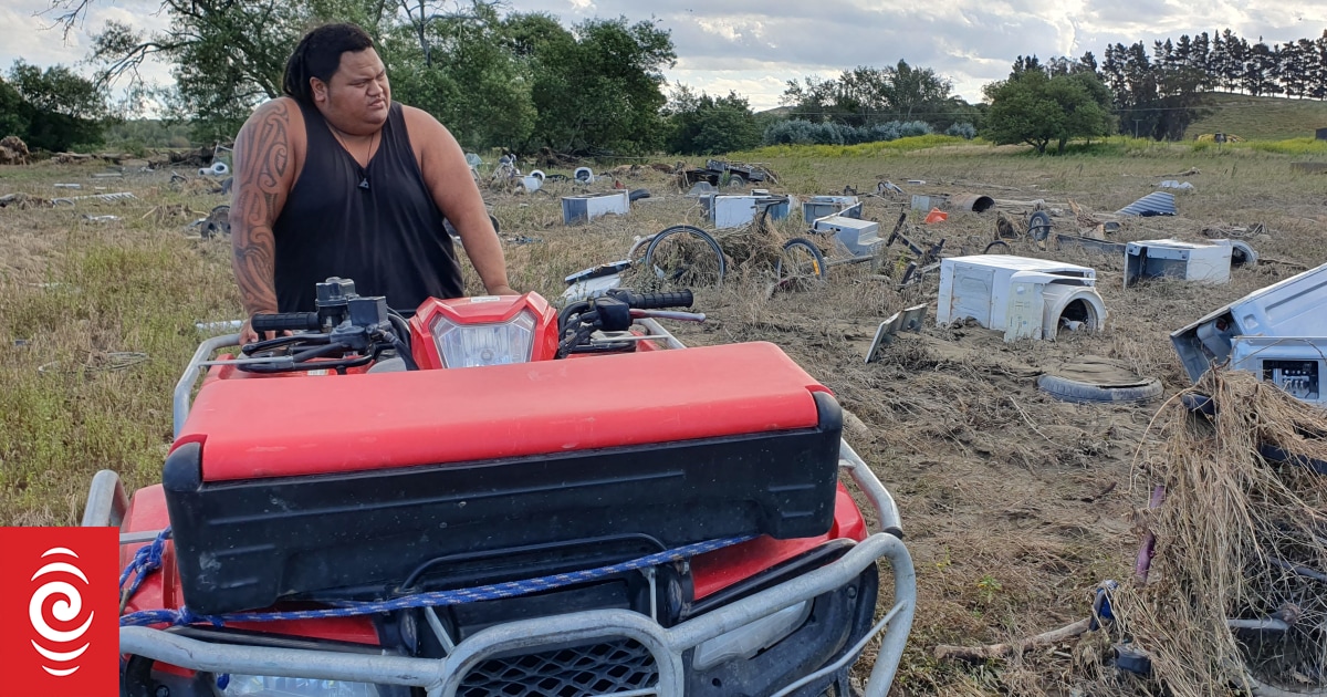 Bizarre landscape left by Waipawa River floodwaters | RNZ News