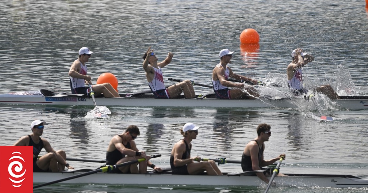 Olympics 2024: NZ men's rowing four win silver in 'intense' race | RNZ News