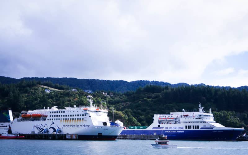 Large wave damages Interislander Kaitaki door, trips cancelled | RNZ