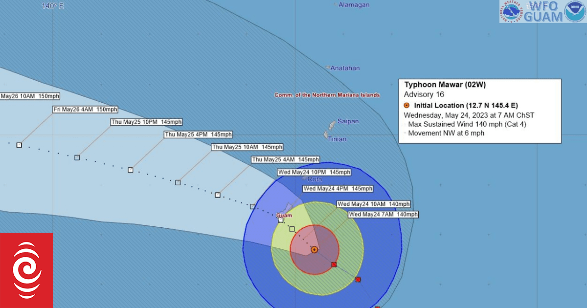 People in Guam, Marianas told to seek shelter as typhoon approaches ...