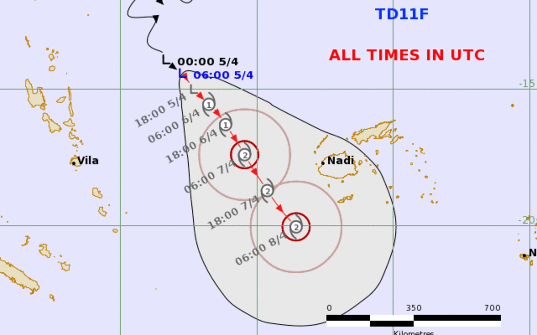 Tropical depression north of Fiji continues to develop | RNZ News