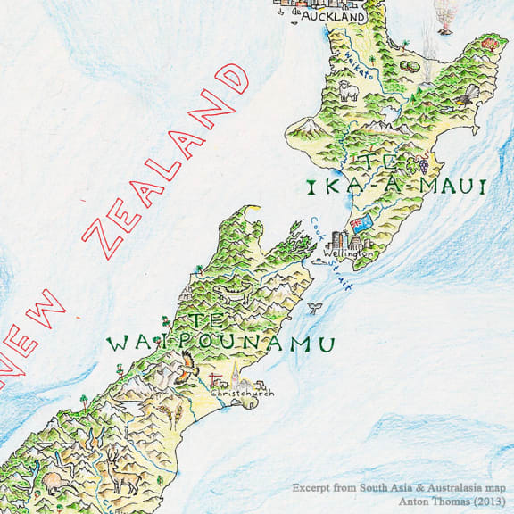 Anton Thomas: Hand drawn map maker | RNZ