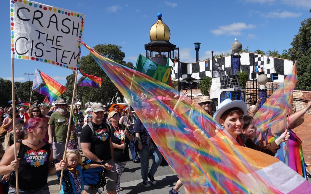 In photos: Whangārei celebrates Pride with colourful parade | RNZ News