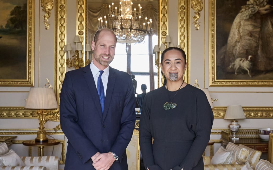 Māori Queen Te Arikinui Kuini Nga wai hono i te po meets Prince William ...