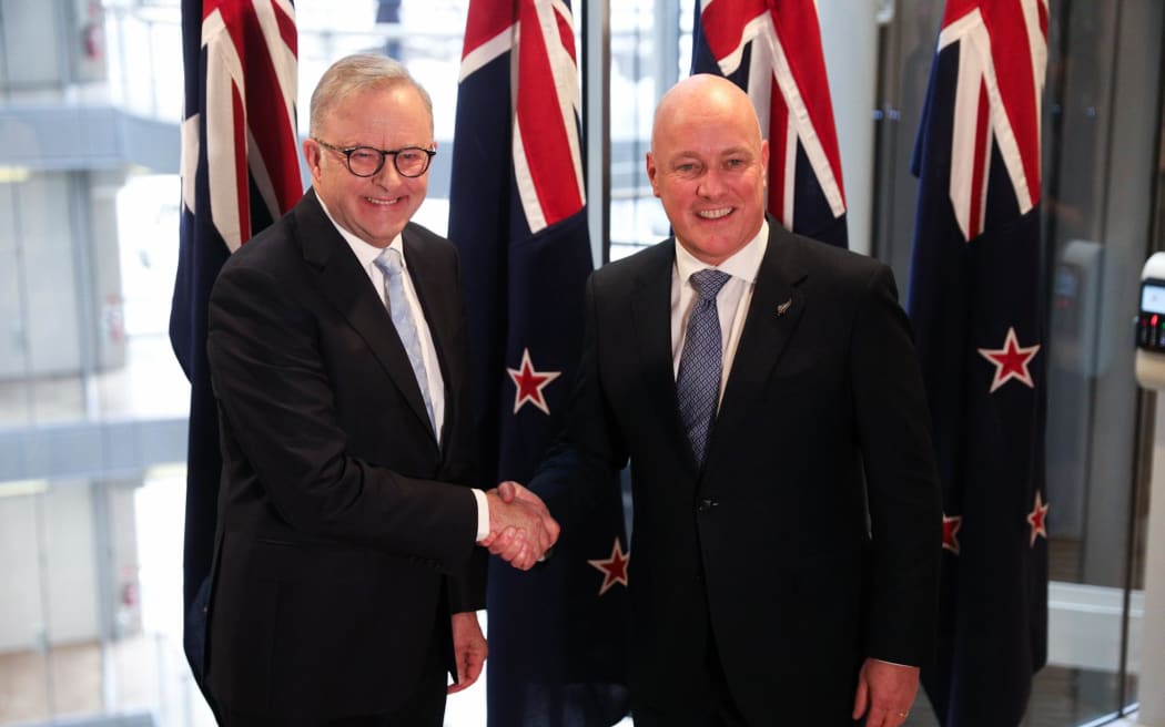 Watch: Prime Minister Christopher Luxon and Australian PM Anthony Albanese | RNZ News
