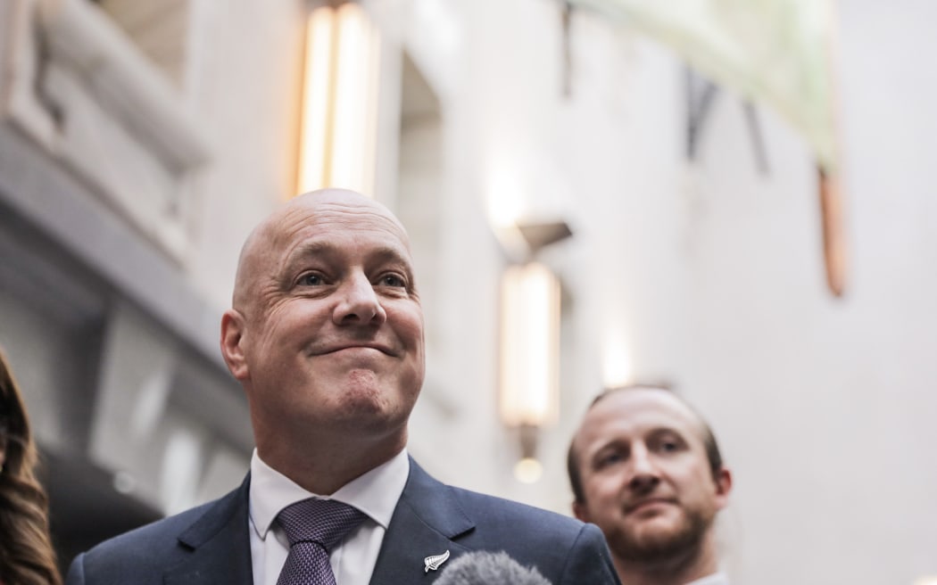 Watch: Incoming PM Christopher Luxon speaks from Parliament | RNZ News