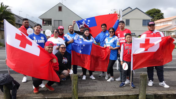 Tonga vs Samoa Rugby League World Cup game | A Gallery from News | RNZ