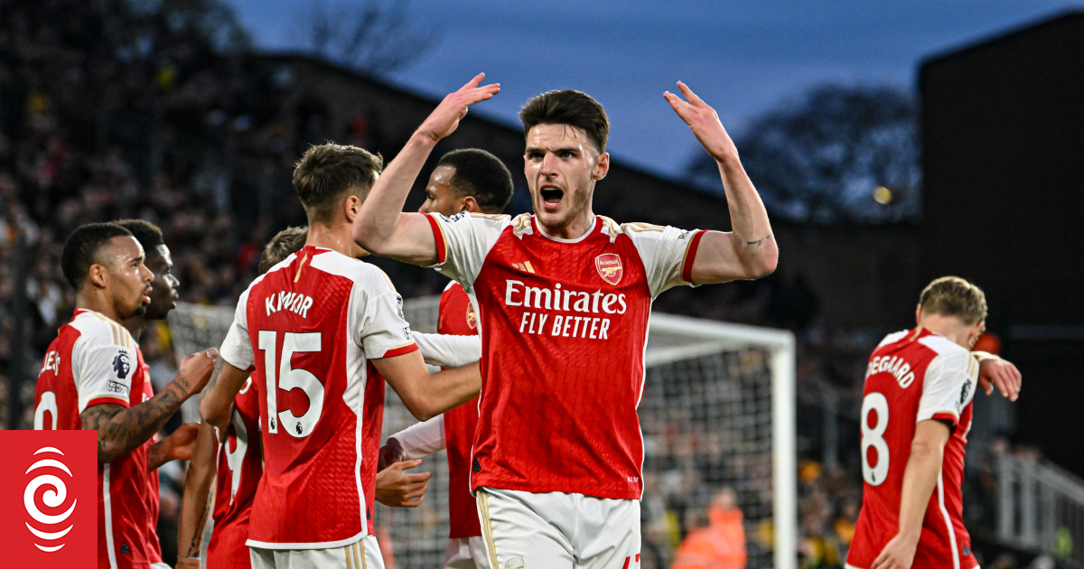 Champions League: Stunning Rice double fires Arsenal to 3-0 win over ...