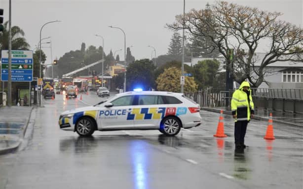 Wild weather: Auckland road reopens after debris from fallen roof ...