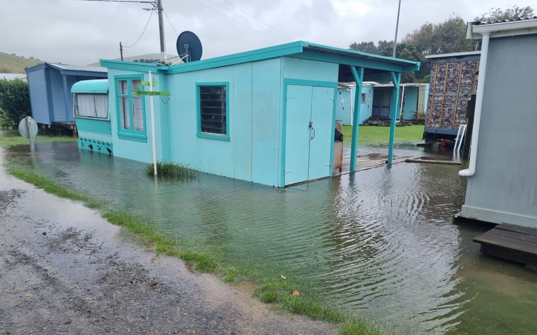 Campers evacuate overnight after Wainui River burst its banks | RNZ News