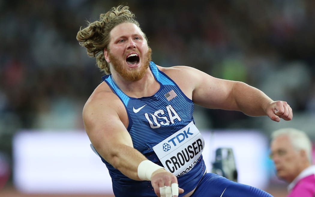 Crouser smashes shot put world record; Walsh a distant second | RNZ News