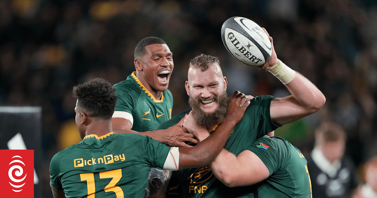'We gave our best today' - Erasmus on historic Springbok win | RNZ News