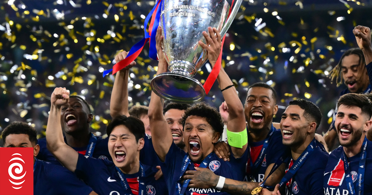 Doue dazzles as PSG humble Inter 5-0 to win Champions League final ...