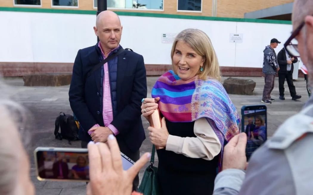 Liz Gunn guilty of assault after Auckland Airport incident | RNZ News