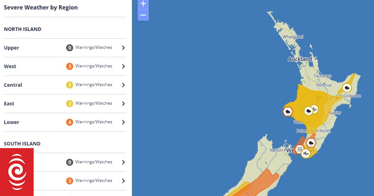 Weatherwatch's Philip Duncan on forecast windy, wet weather | RNZ